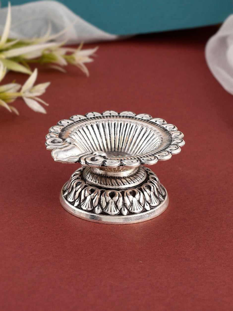 Buy Silver Diya for pooja Online at Best Price in India – Silvermerc ...