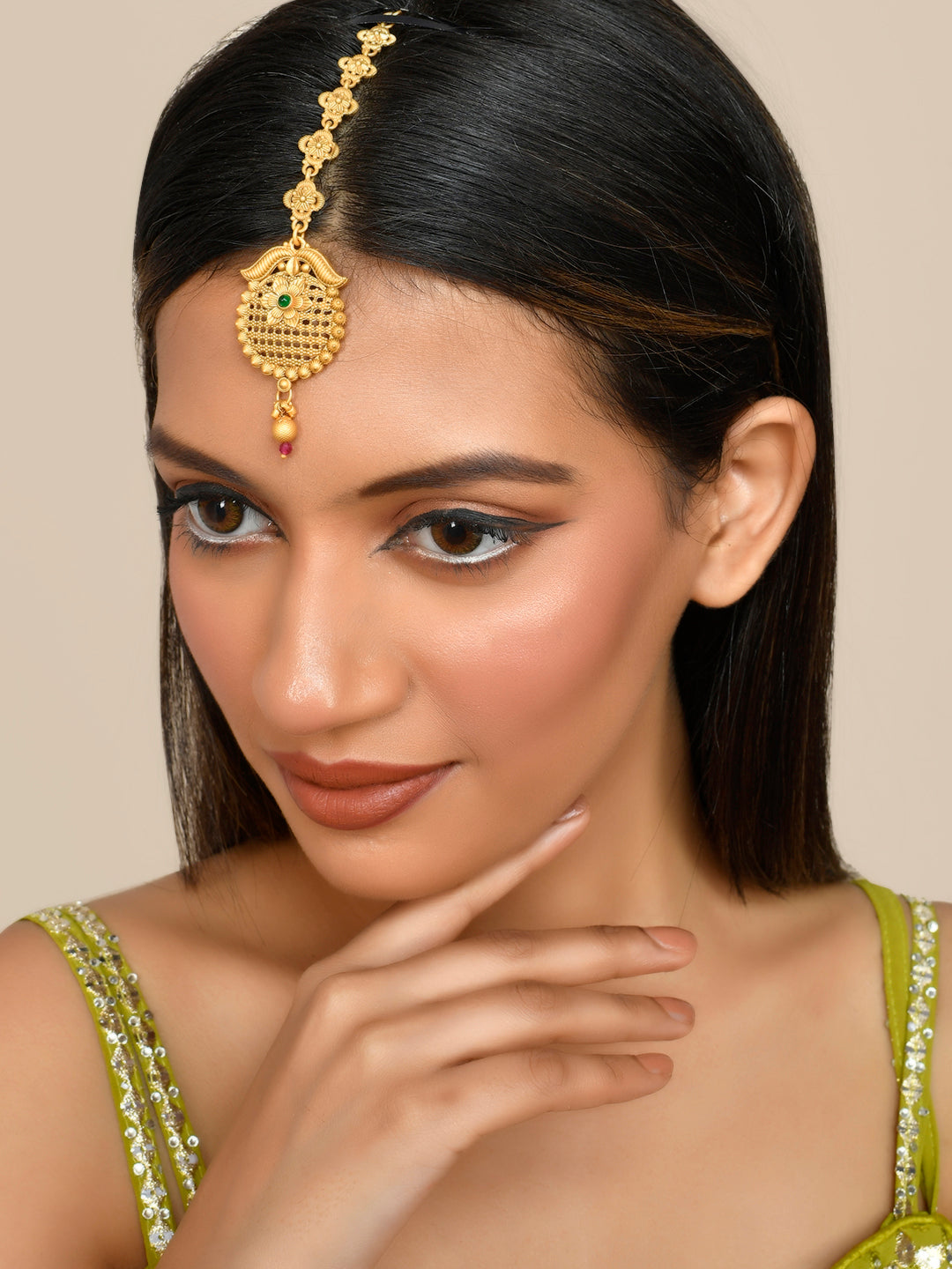 Buy South Indian Handcrafted Matha Tikka for Women Online at Silvermerc ...