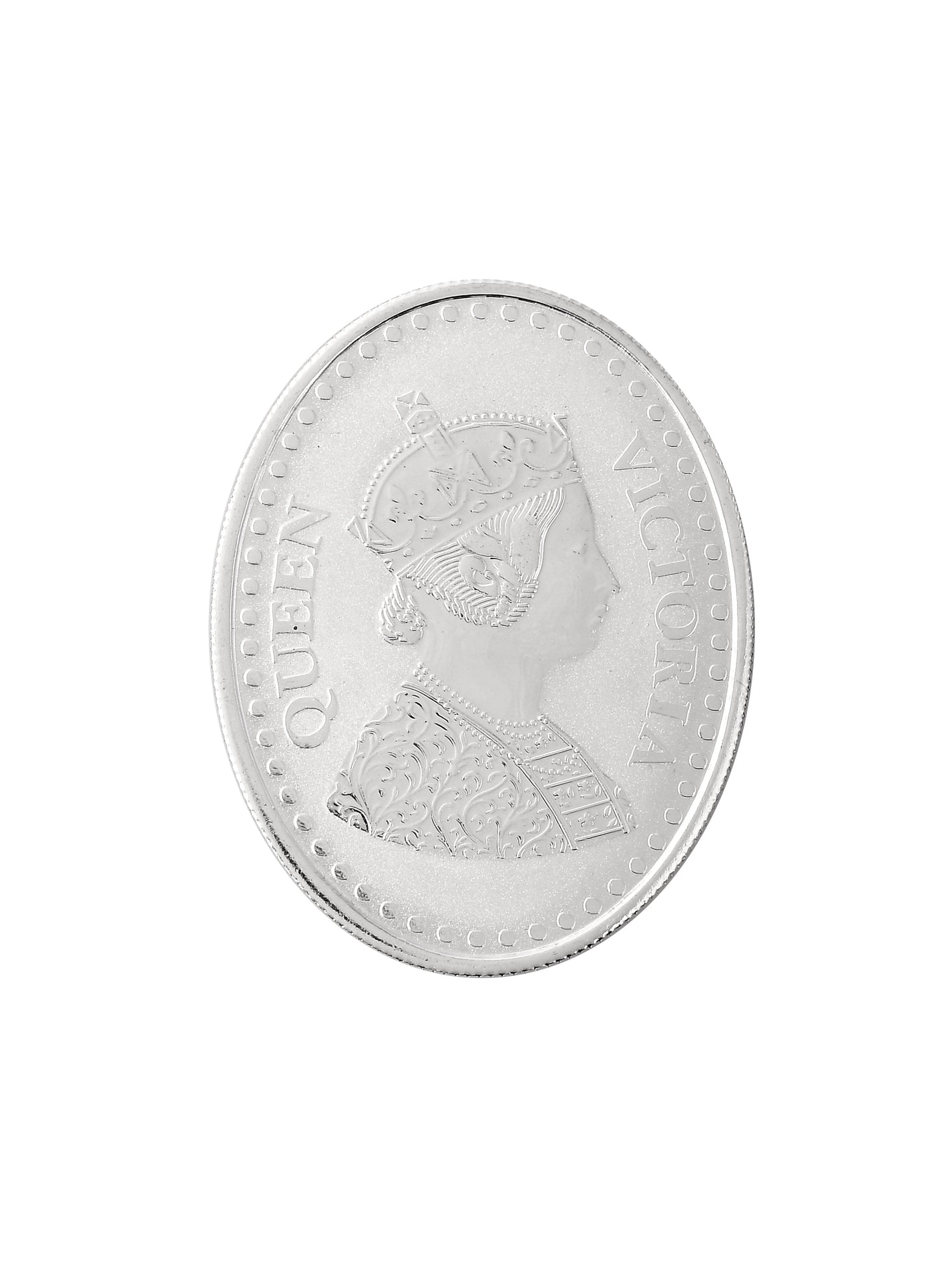 Buy 20 Grams Queen Victoria Oval Shaped 999 Silver Coin Online at ...